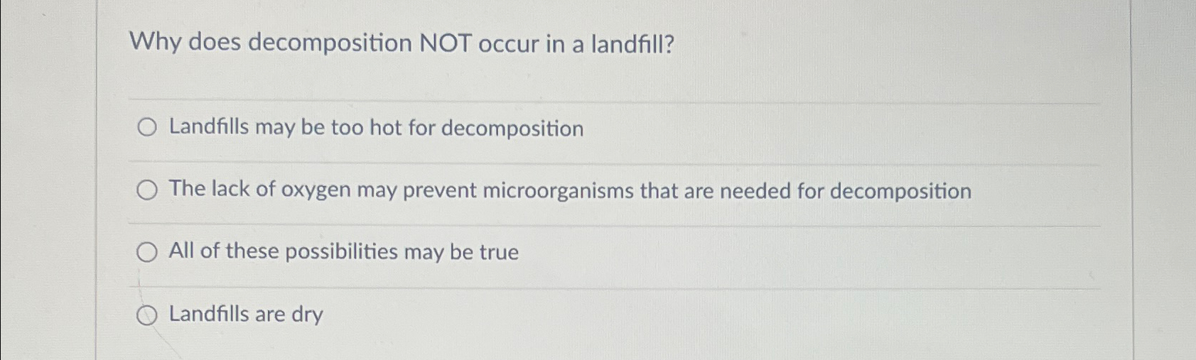Solved Why does decomposition NOT occur in a | Chegg.com