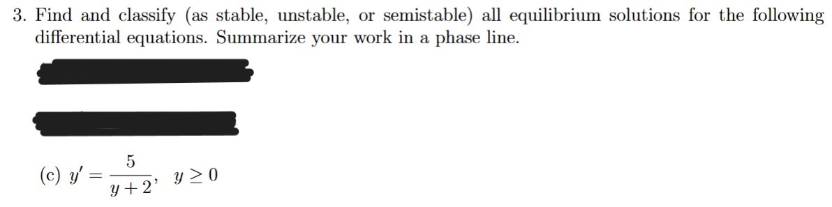 Solved Find and classify (as stable, unstable, or | Chegg.com