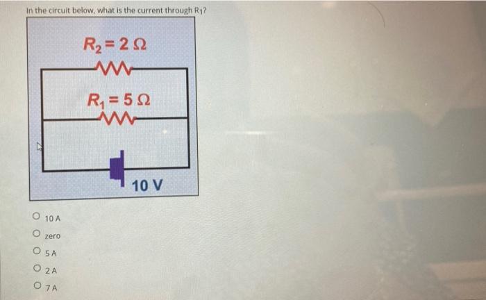 Solved in the circuit below, what is the current through R1? | Chegg.com