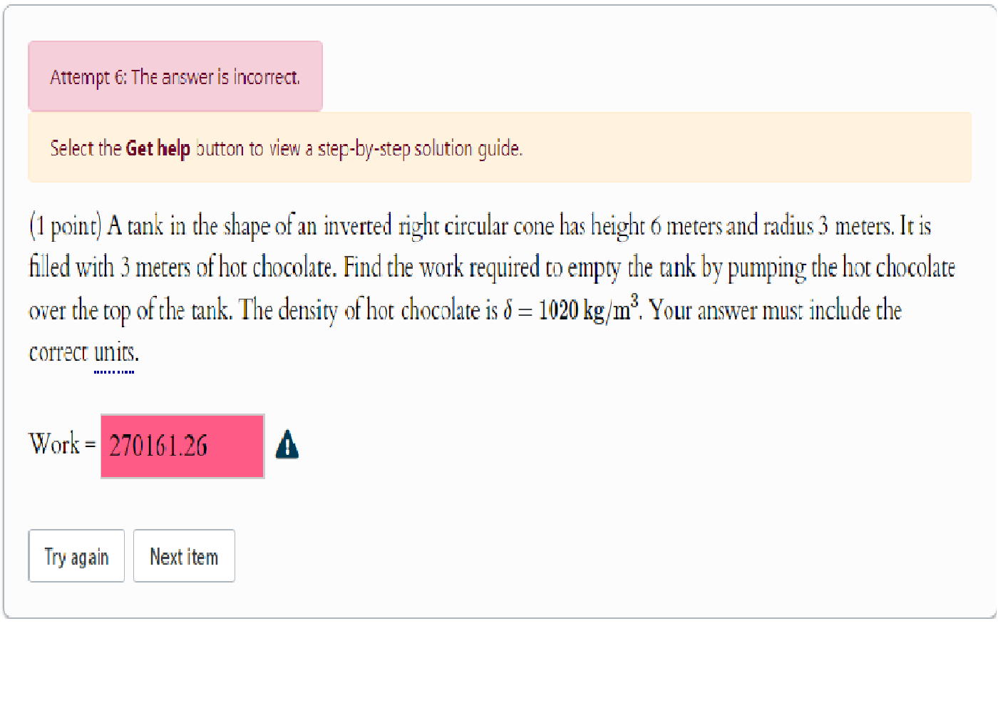 Solved Select the Get help outton to view a step-by-step | Chegg.com