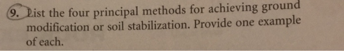 Solved 9. List the four principal methods for achieving | Chegg.com