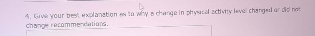 Solved Give your best explanation as to why a change in | Chegg.com