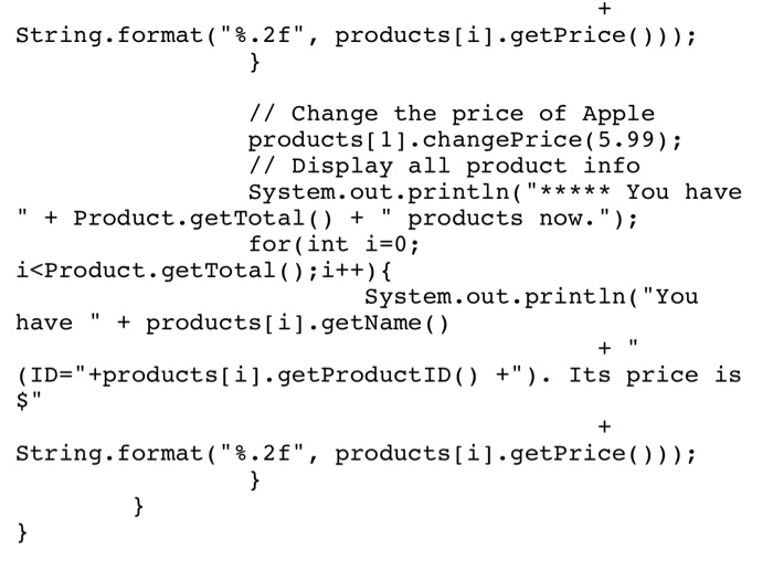 Solved Exercise 1 Implement Class Design Product You Will 