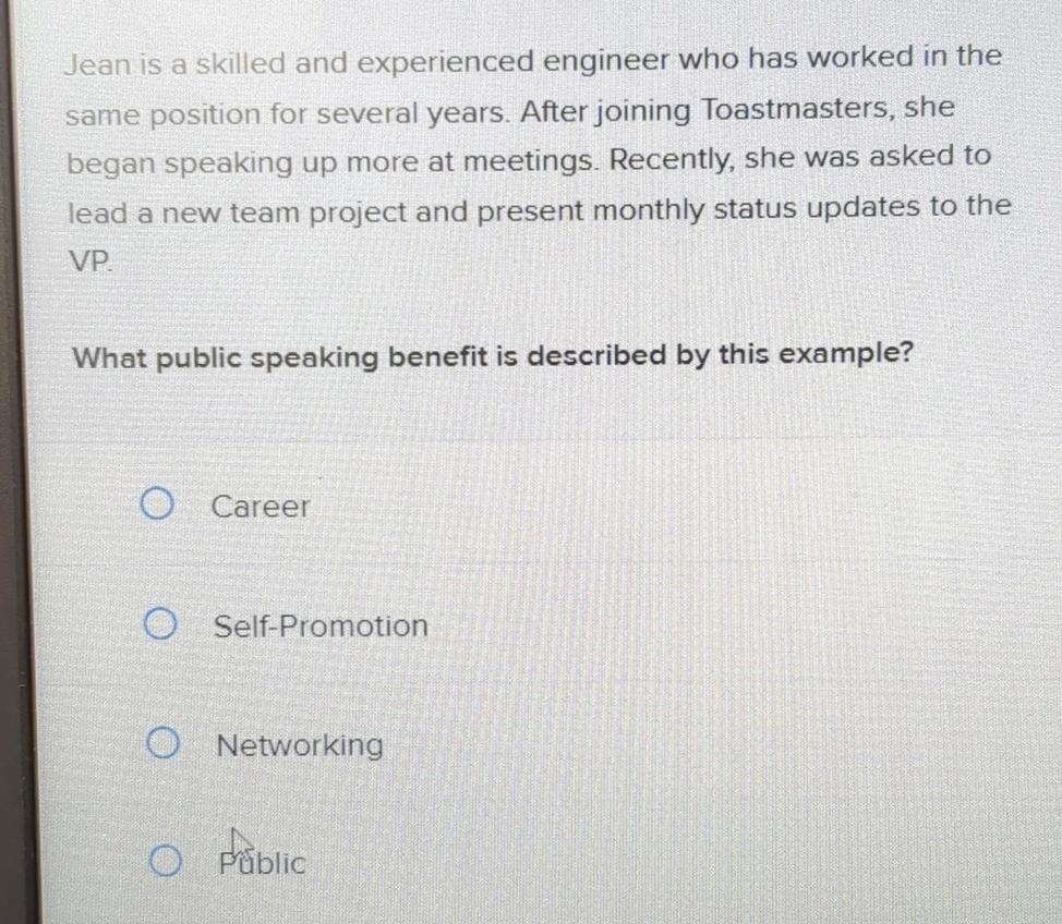 Solved Jean is a skilled and experienced engineer who has | Chegg.com