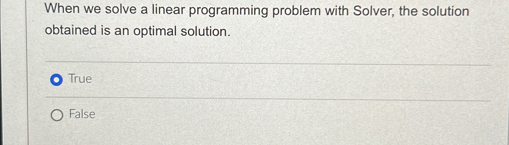 Solved When we solve a linear programming problem with | Chegg.com