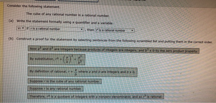 Solved Consider the following statement. The cube of any | Chegg.com