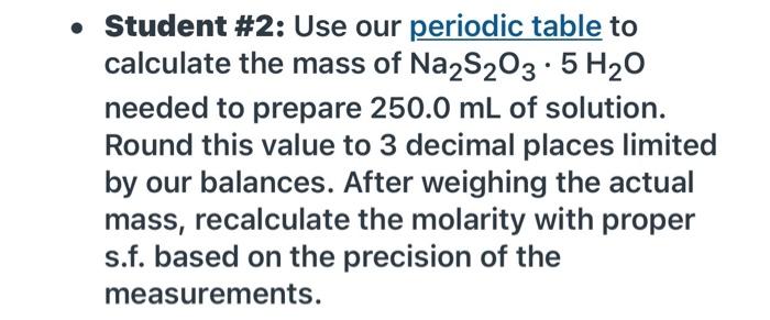 Solved 3. Prepare Ca(IO3)2 solutions using four, clean, | Chegg.com