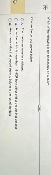 Saxy K Which of the following is not necessarily an | Chegg.com