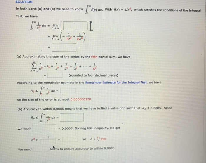 Solved EXAMPLE 5 (a) Approximate the sum of the series | Chegg.com