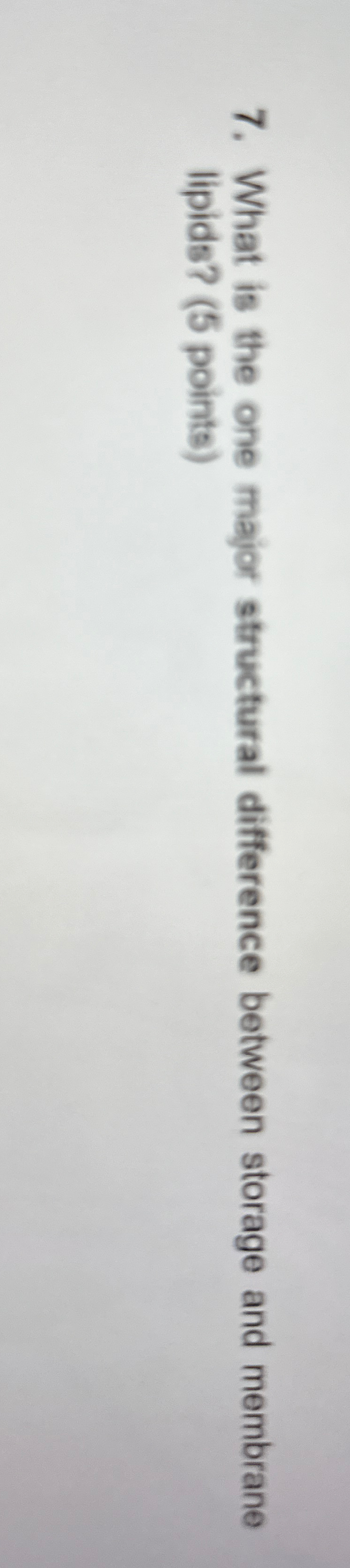 Solved What is the one major structural difference between | Chegg.com