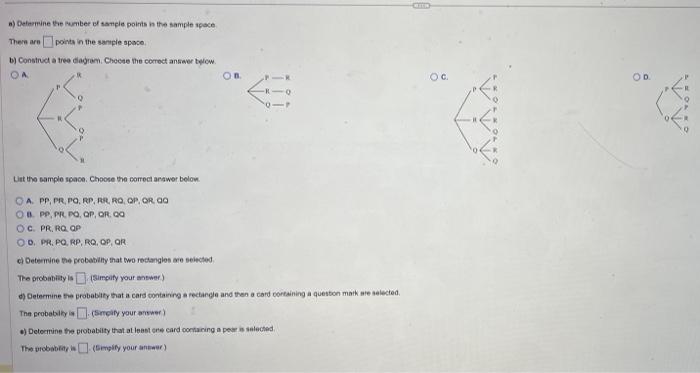 A box contains three cards. On one card there is a | Chegg.com
