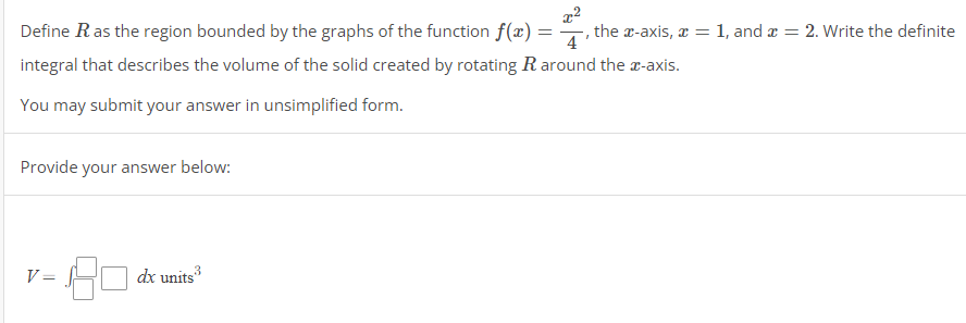 Solved Define R ﻿as the region bounded by the graphs of the | Chegg.com