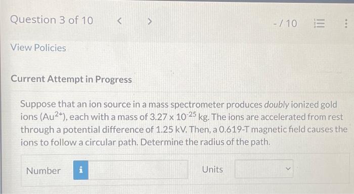 Solved Question 3 of 10 View Policies
