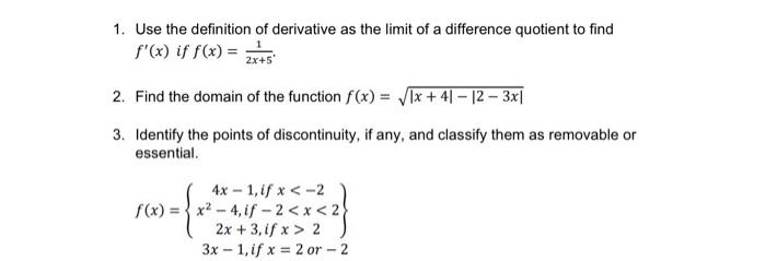 Solved I need these completely done work shown and | Chegg.com