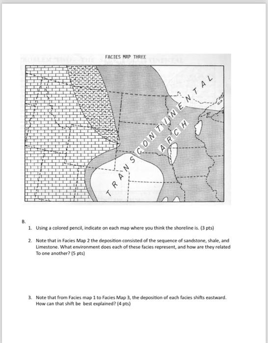 Solved FACIES MAP ONE FACIES MAP TWO 2. Note that in Facies | Chegg.com