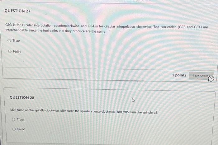 Solved G03 is for circular interpolation counterclockwise | Chegg.com