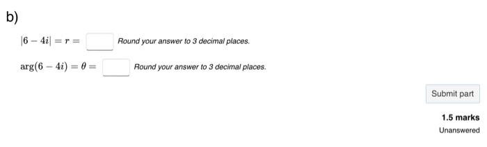 Solved Find the modulus and argument (in radians) of the | Chegg.com