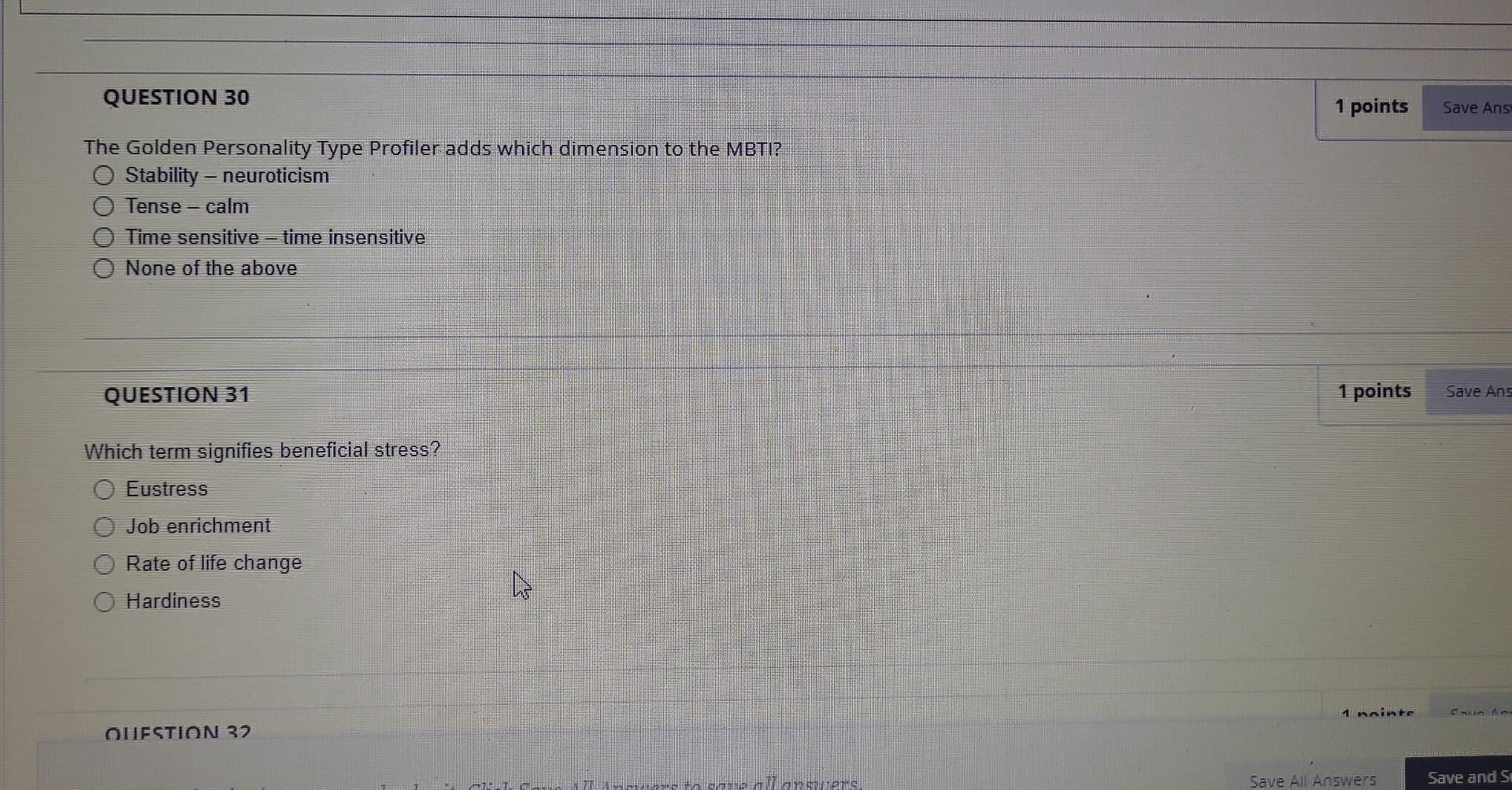 Solved The Golden Personality Type Profiler adds which | Chegg.com