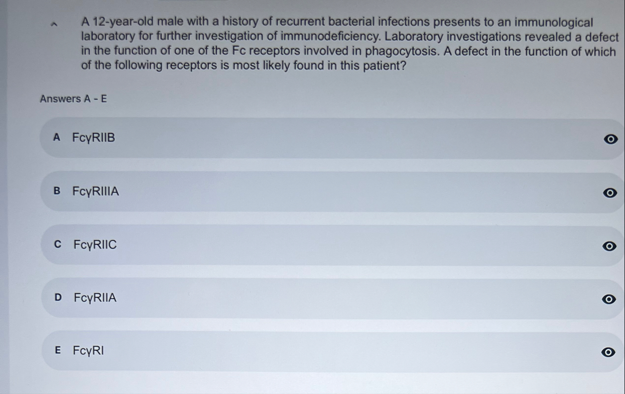Solved A 12-year-old male with a history of recurrent | Chegg.com