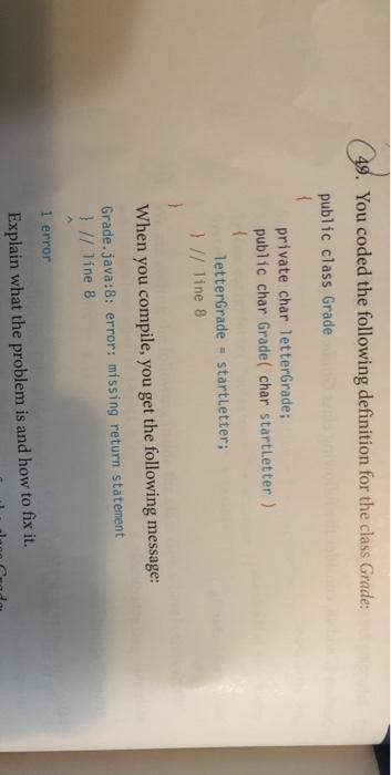 Solved ds 18. Consider the following method header: public | Chegg.com