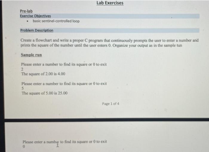 Solved Lab Exercises Pre-lab Exercise Objectives • basic | Chegg.com