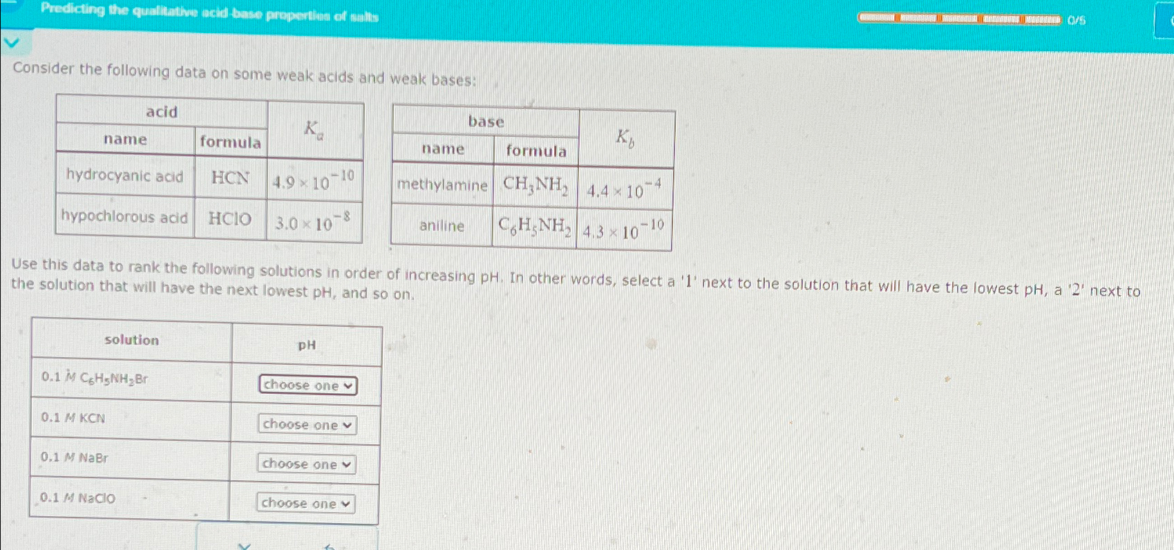 Solved Predicting the qualitathe acid base preperthins of | Chegg.com