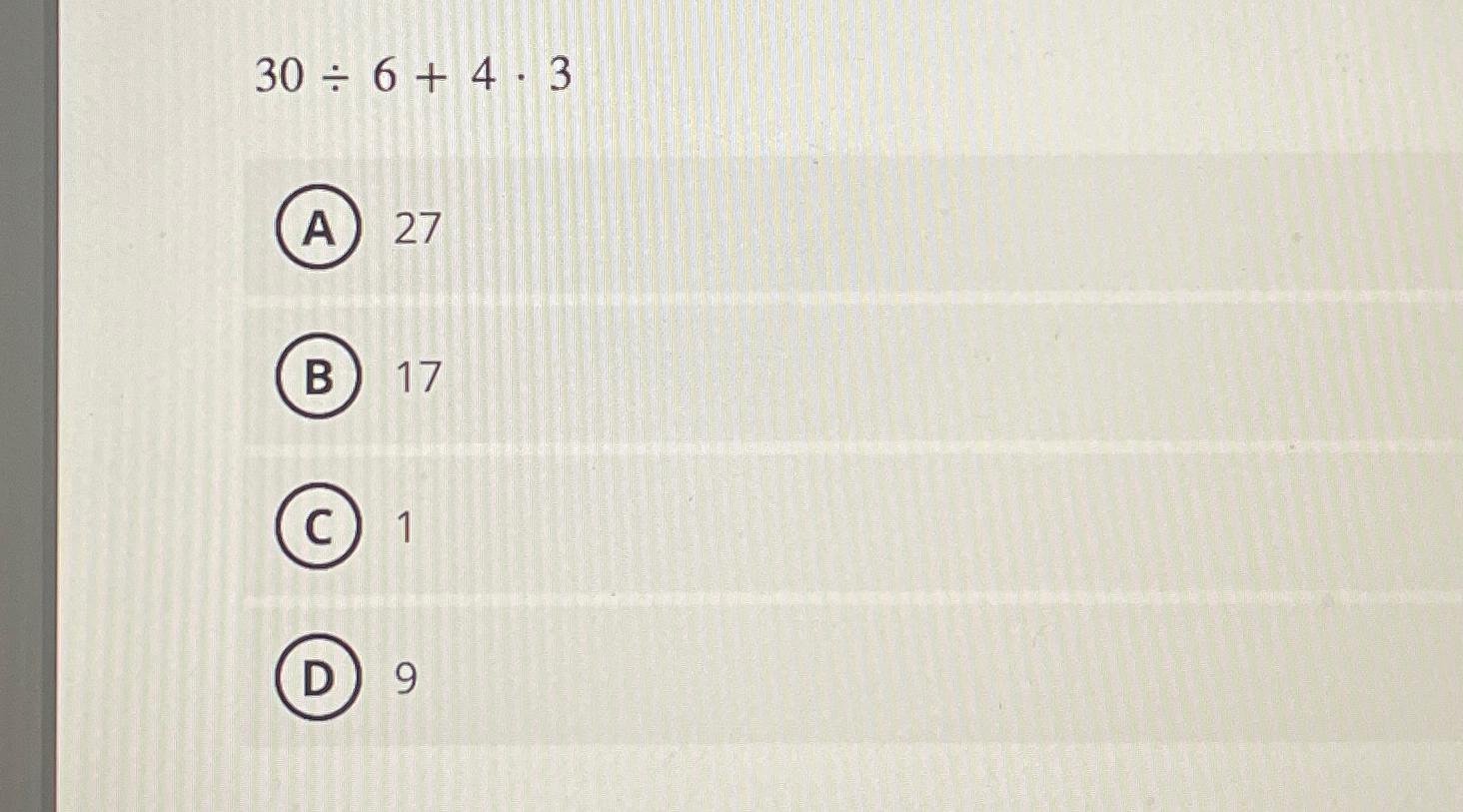 Solved 30÷6+4*3271719 | Chegg.com