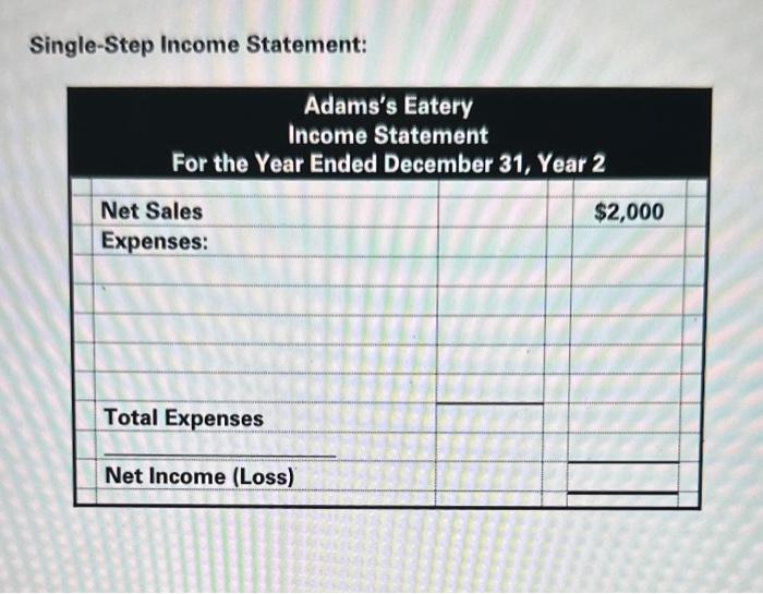 Solved Exercise 4-14B Single-step and multistep income | Chegg.com