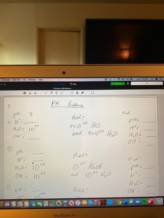 Solved Annotate Edit PDF GO Window Help Sun 7:11 PM Ti tot | Chegg.com