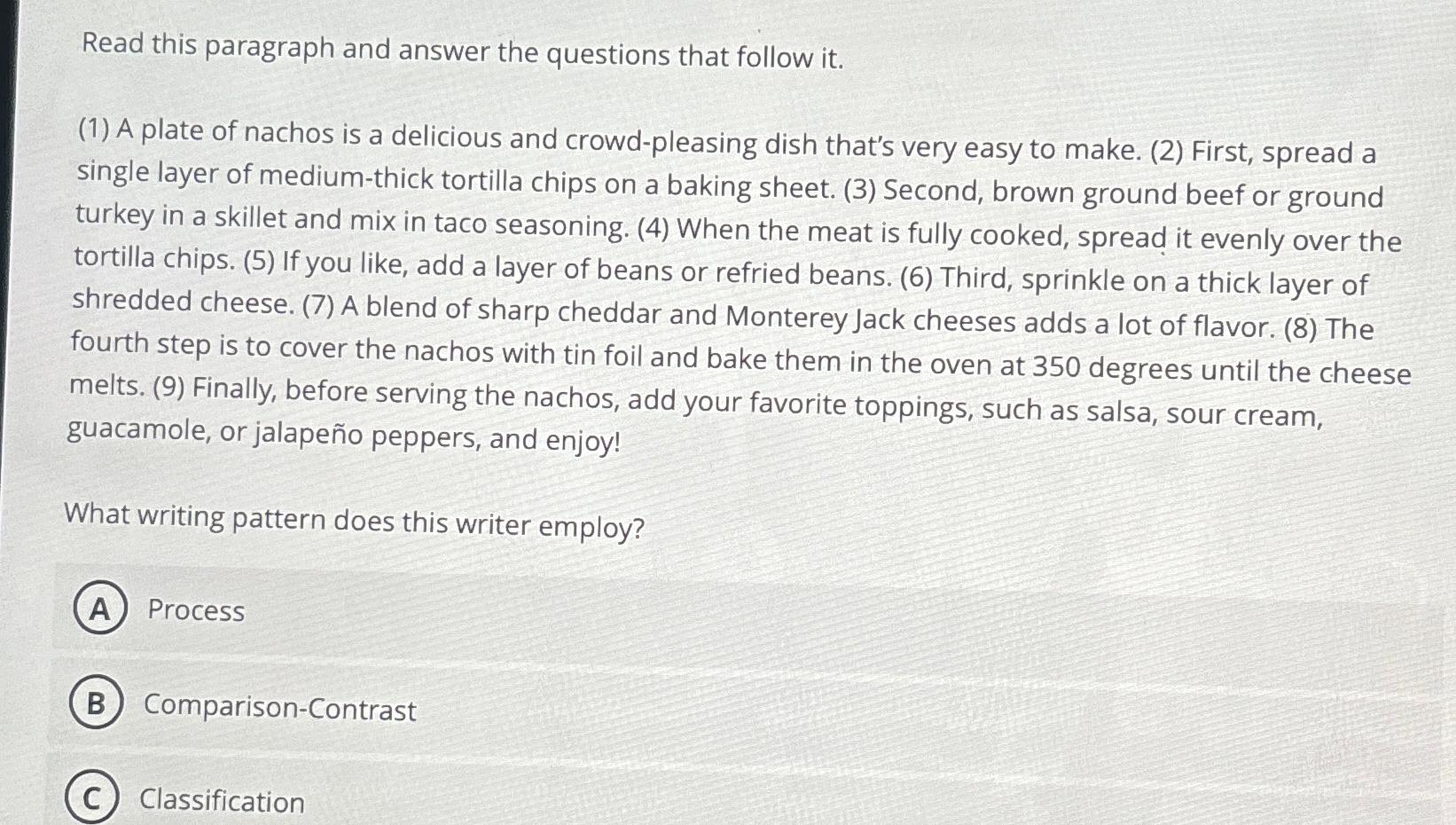 Solved Read this paragraph and answer the questions that | Chegg.com