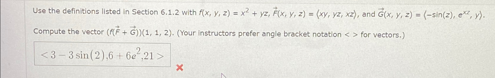 Solved Use the definitions listed in Section 6.1.2 ﻿with | Chegg.com
