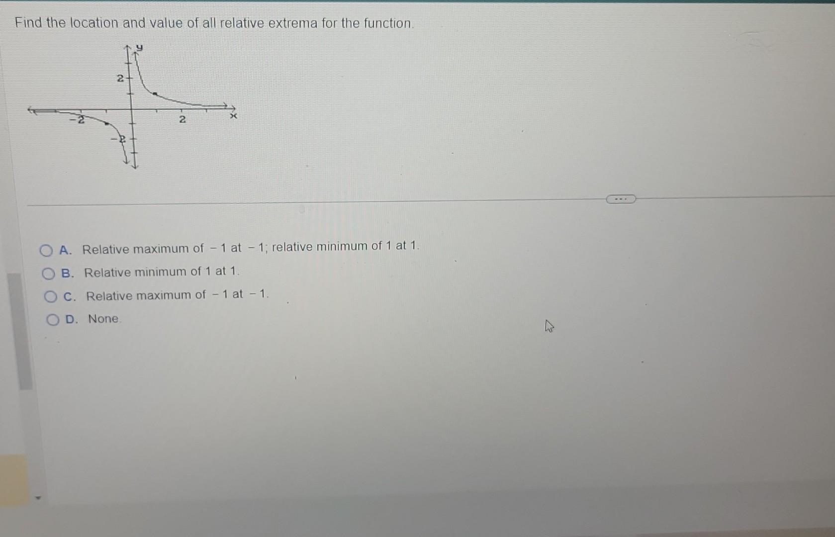 Solved Find The Location And Value Of All Relative Extrema