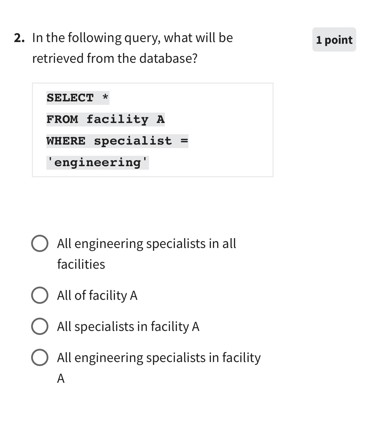 Solved In the following query, what will be retrieved from | Chegg.com