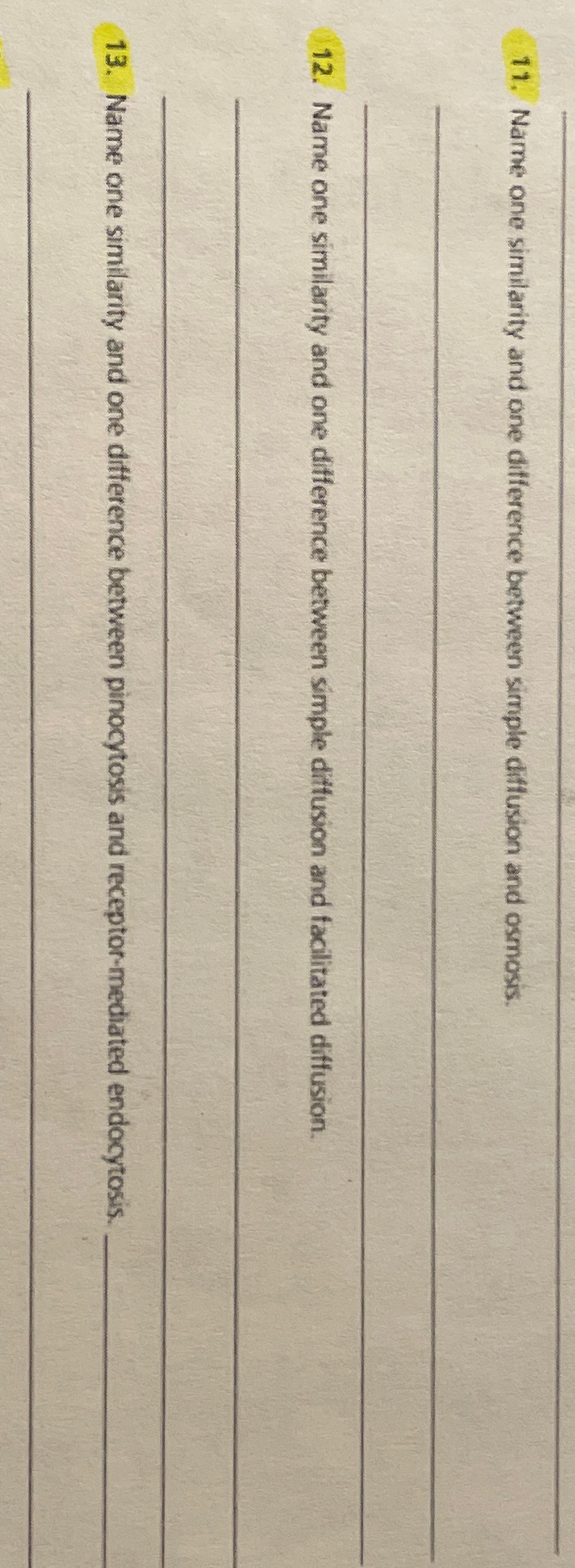 Solved Name one similarity and one difference between simple | Chegg.com