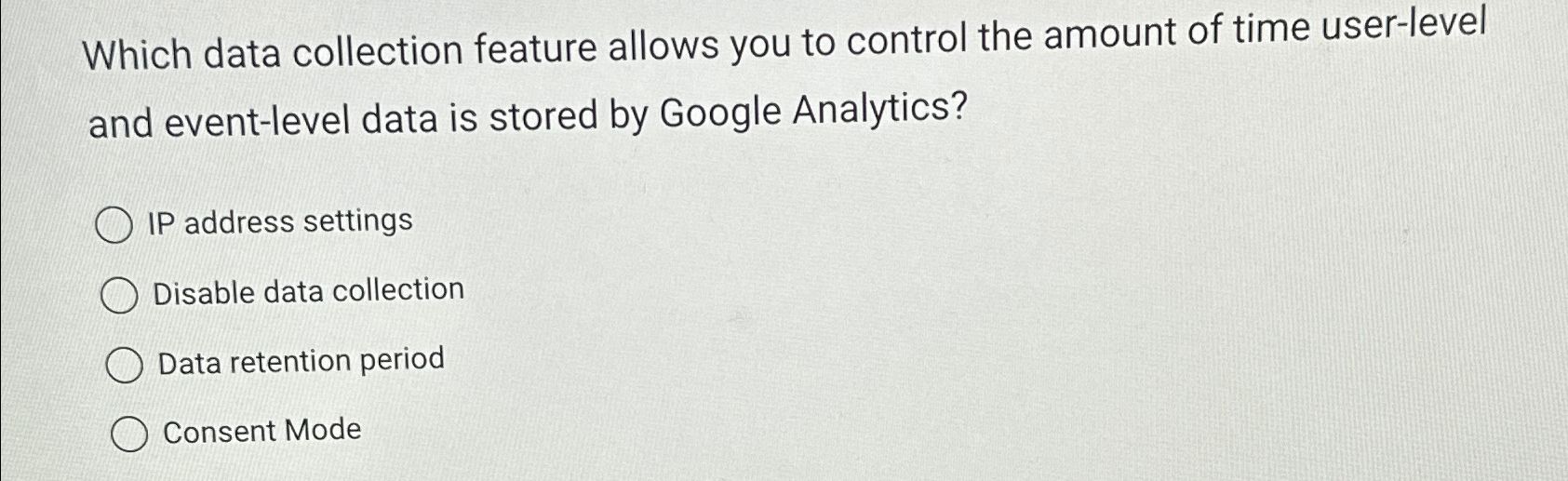 Solved Which data collection feature allows you to control | Chegg.com