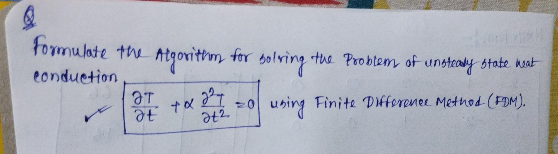 Solved This is CFD Problem (Finite difference method) So | Chegg.com