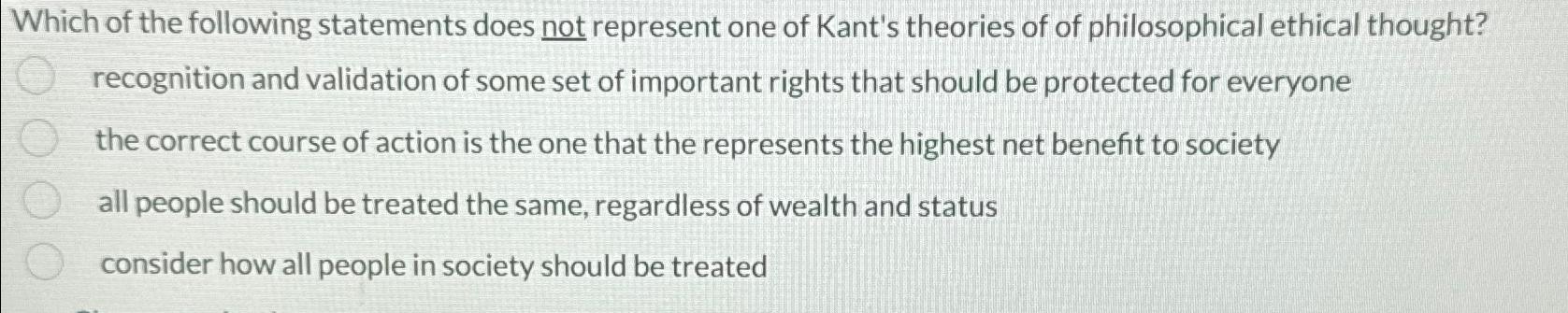 Solved Which of the following statements does not represent | Chegg.com