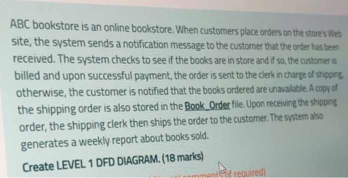 Solved ABC bookstore is an online bookstore. When customers | Chegg.com
