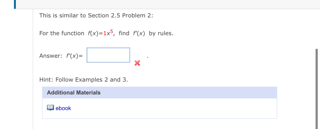 Solved This is similar to Section 2.5 ﻿Problem 2:For the | Chegg.com