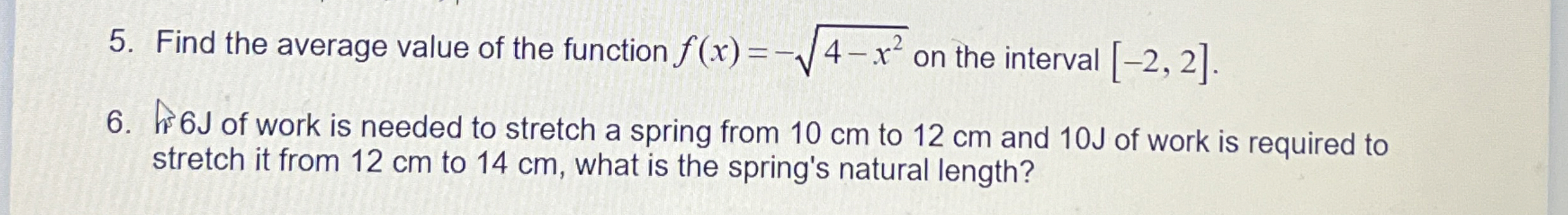 Solved Find the average value of the function f(x)=-4-x22 | Chegg.com