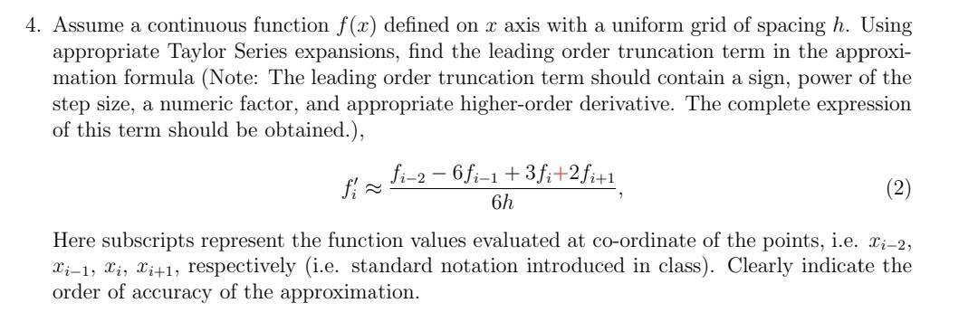 Solved Assume A Continuous Function Fx Defined On X Axis 9201