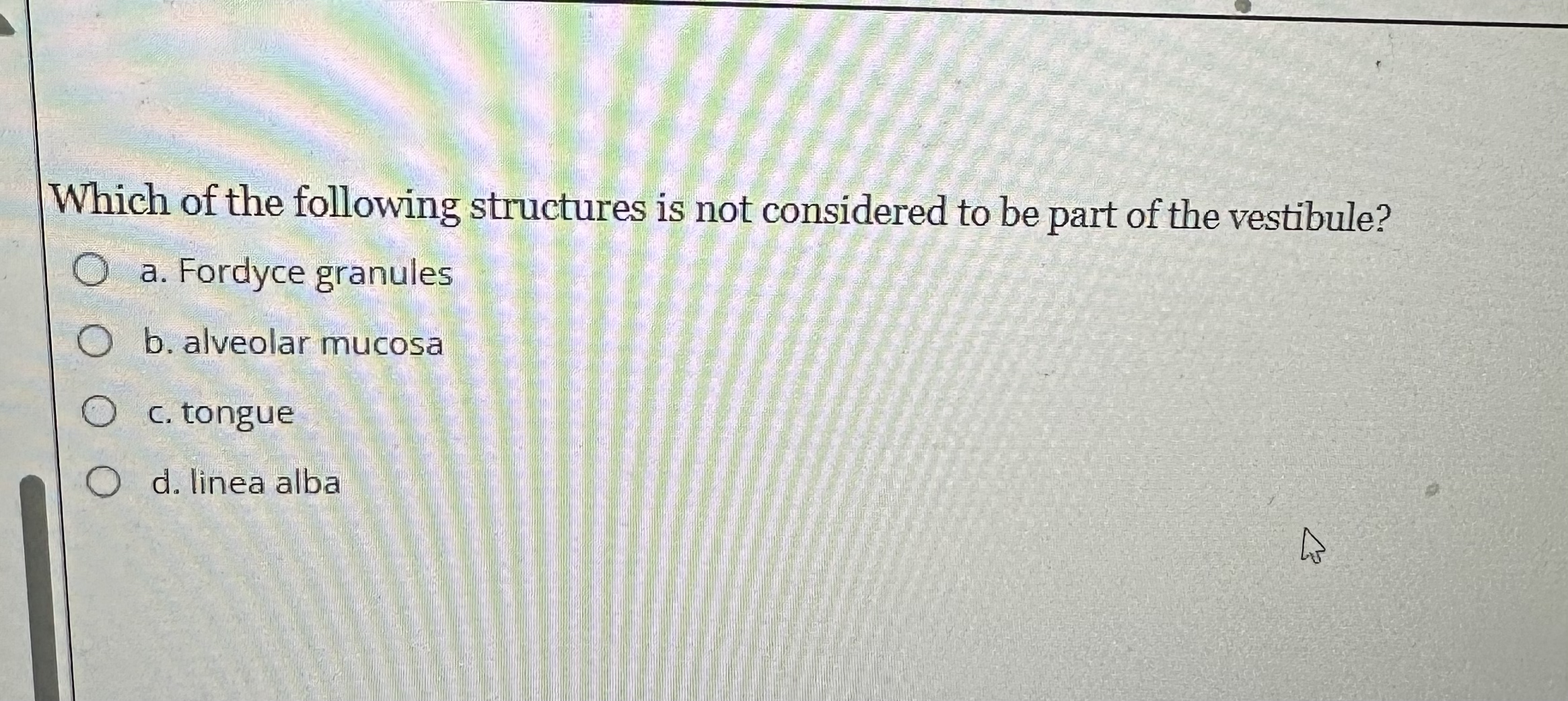Solved Which of the following structures is not considered | Chegg.com