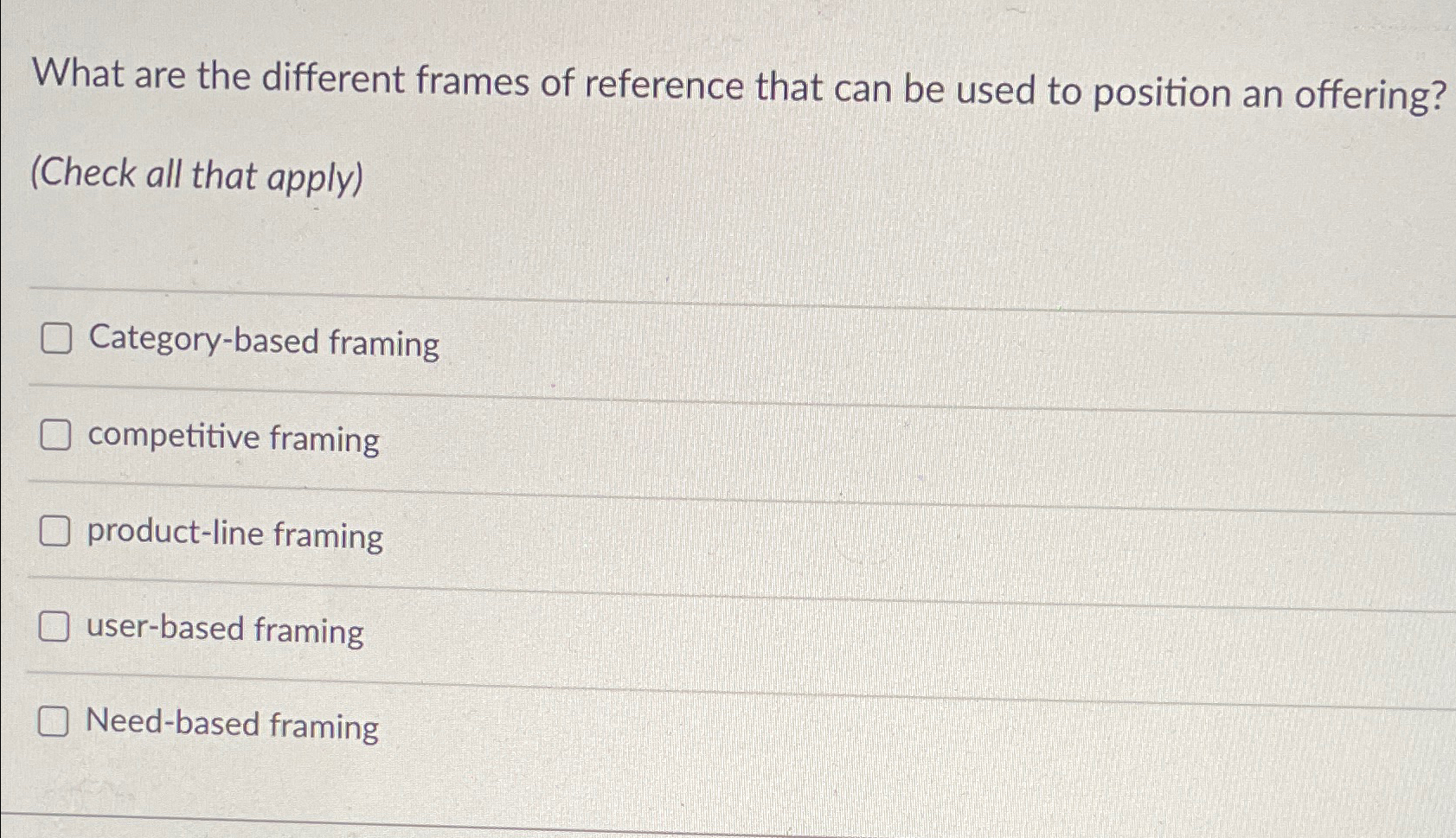 Solved What are the different frames of reference that can | Chegg.com