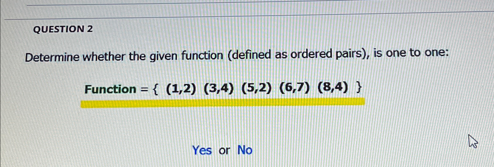 QUESTION 2Determine whether the given function | Chegg.com