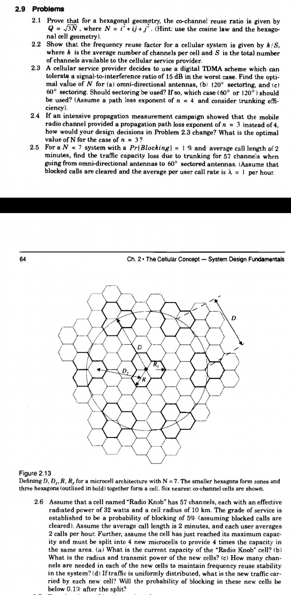 Solved 2.9 Problems 2.1 Prove that for a hexagonal geometry, | Chegg.com
