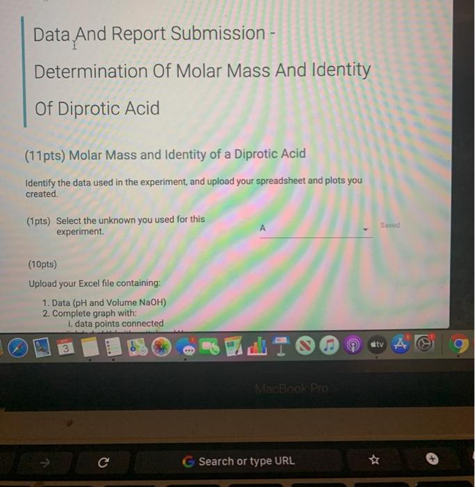 Data And Report Submission - Determination Of Molar | Chegg.com