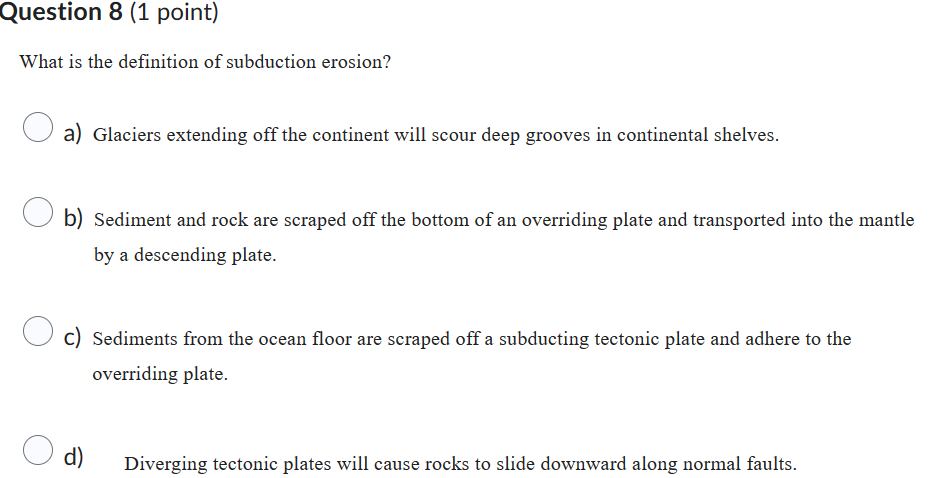Solved Question 8 (1 ﻿point)What is the definition of | Chegg.com