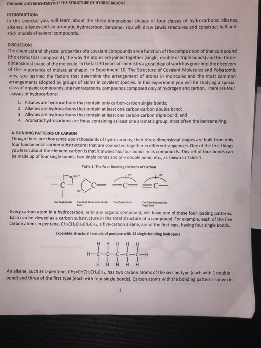 Solved CHE 122 ORGANIC AND BIOCHEMISTRY: THE STRUCTURE OF | Chegg.com