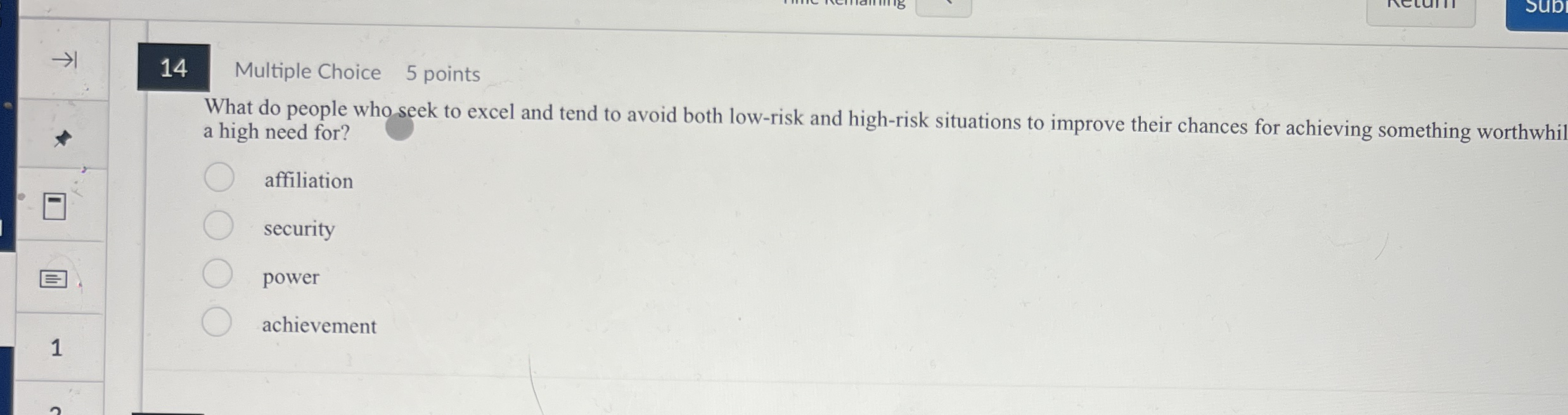 Solved 14Multiple Choice5 ﻿pointsWhat do people who seek to | Chegg.com