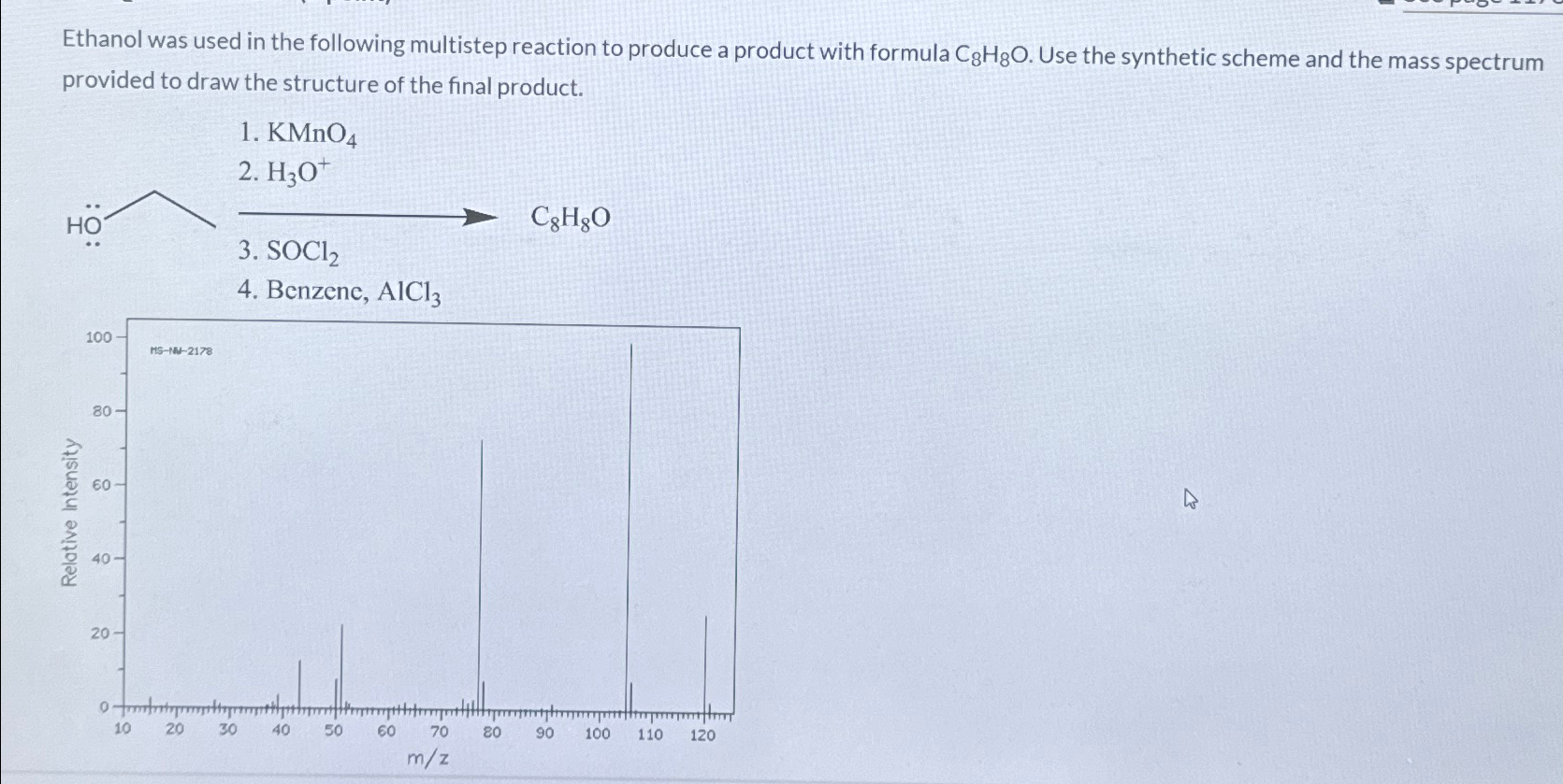 Solved Ethanol was used in the following multistep reaction | Chegg.com